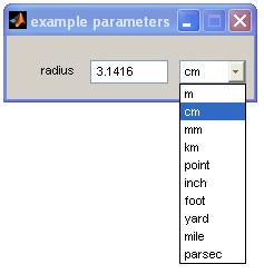 parameters: A class for painlessly generating MATLAB GUIs